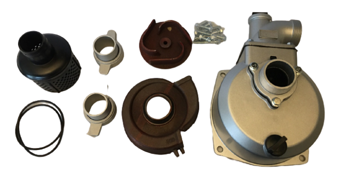 Predator Replacement 2" Semi-Trash Water Pump for Keyed Shaft engines ...